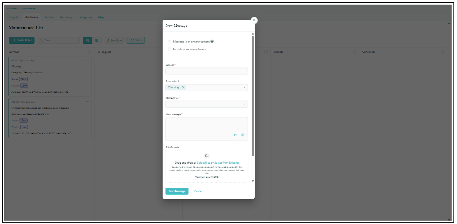 How do I communicate about a maintenance ticket? – ManageCasa
